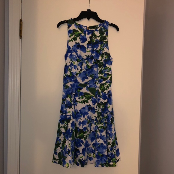 Milly | Dresses | Milly Design Nation Blue Floral Dress | Poshmark